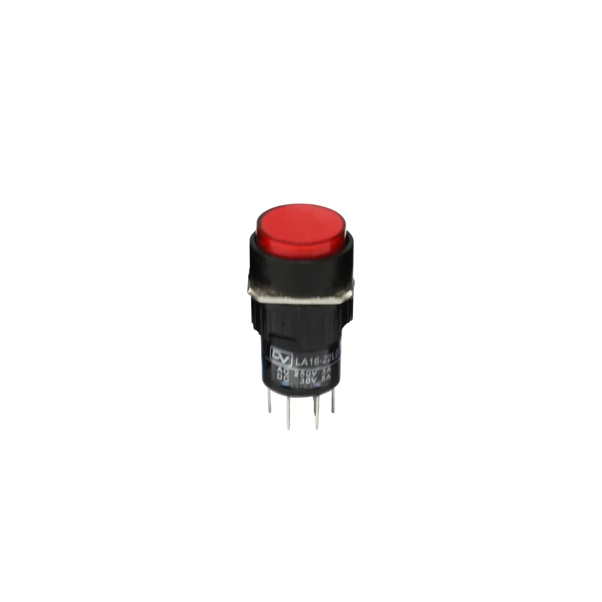 PUSH BUTTON 16MM LED STAY PUT ROUND / LA16-C22LD – DV Electrical Products