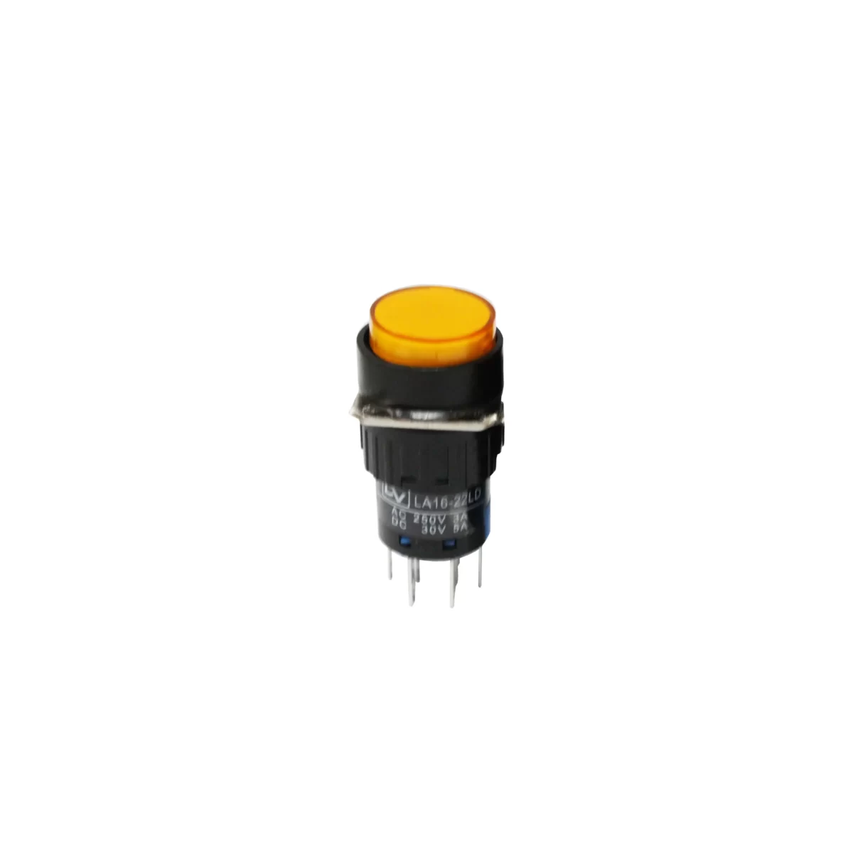 PUSH BUTTON 16MM LED STAY PUT ROUND / LA16-C22LD – DV Electrical Products