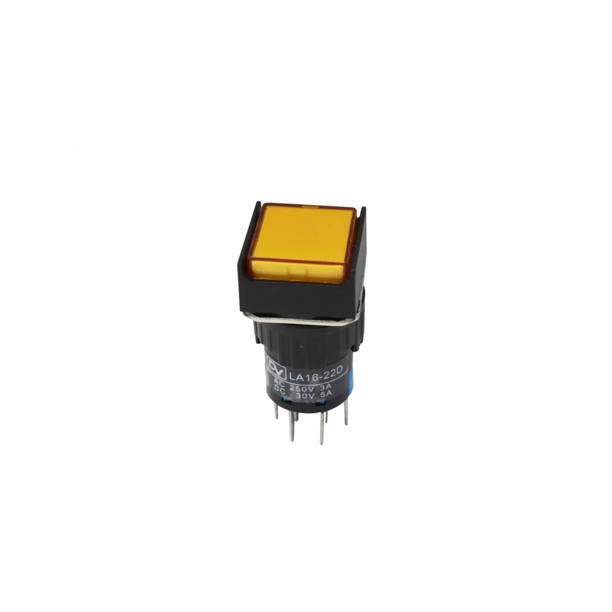 PUSH BUTTON 16MM LED STAY PUT SQUARE / LA16-S22LD – DV Electrical Products